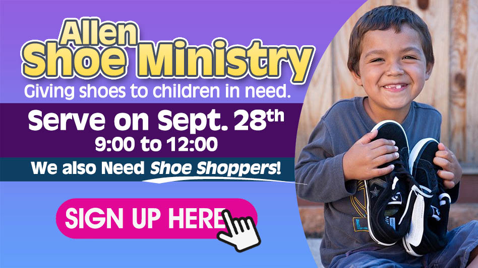 Shoe Ministry Outreach - Sign up here